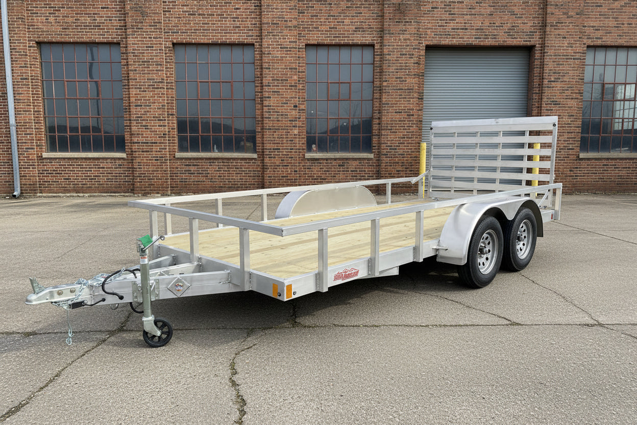 High Country Aluminum Landscape Utility Trailer 6.5'x16' Tandem axle