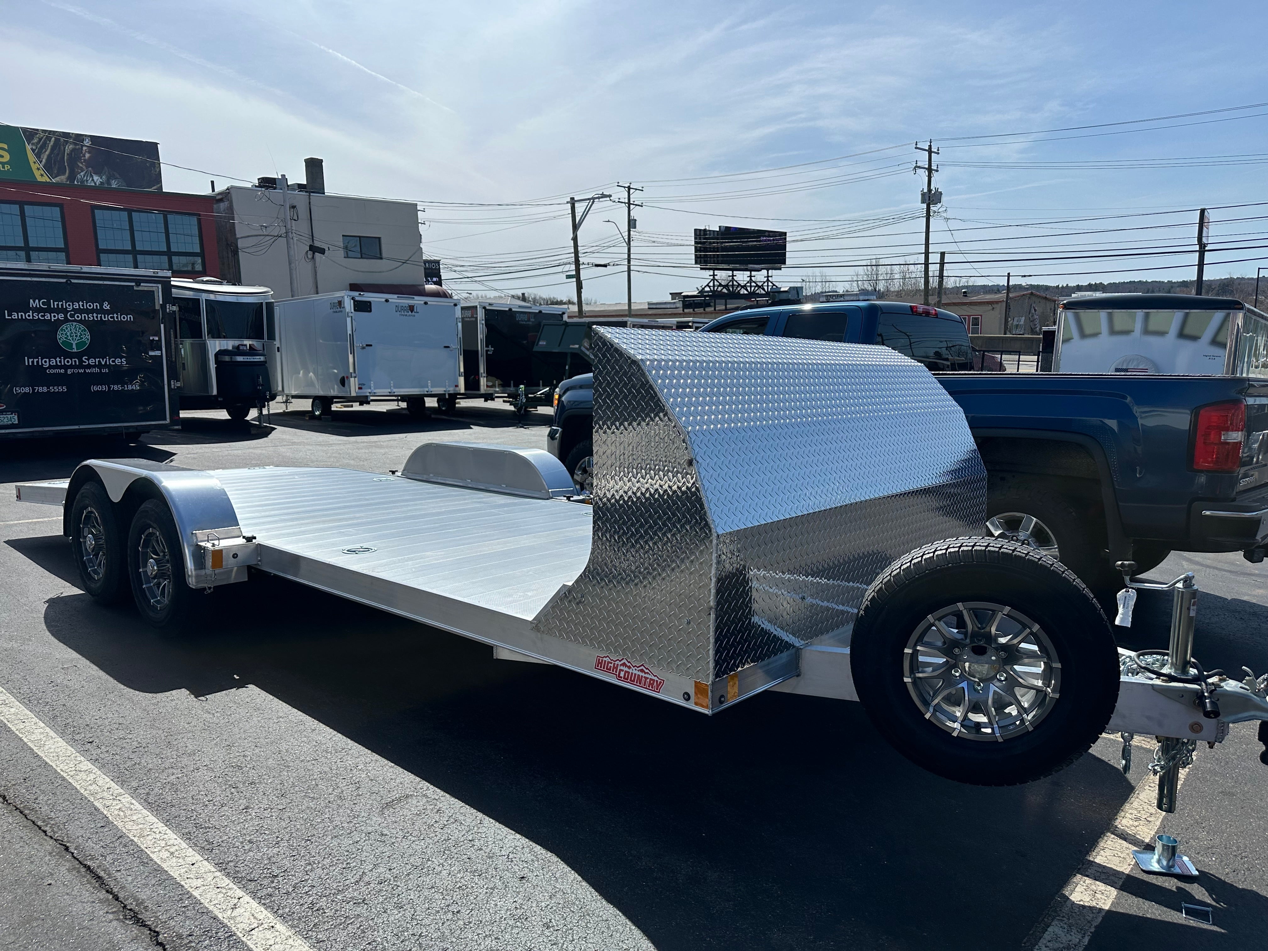 80″x22′ High Country Aluminum Open Car Hauler Trailer w/aluminum deck
